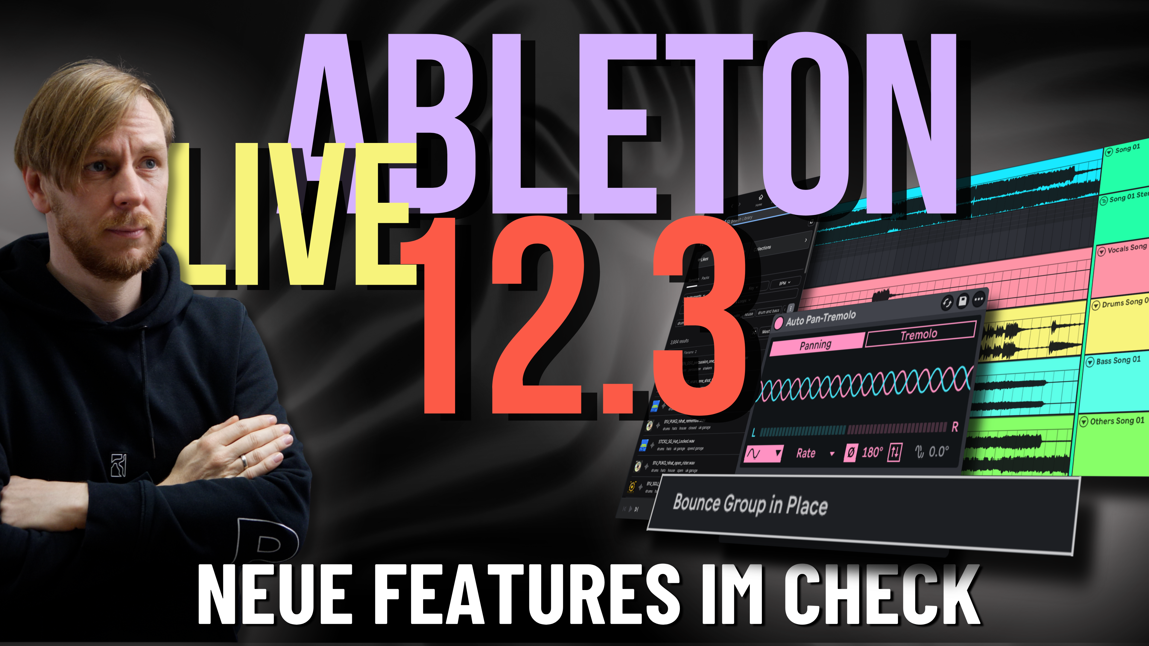 Neue Features in Ableton Live 12.3 – Stem Separation, Bounce Groups & Auto Pan